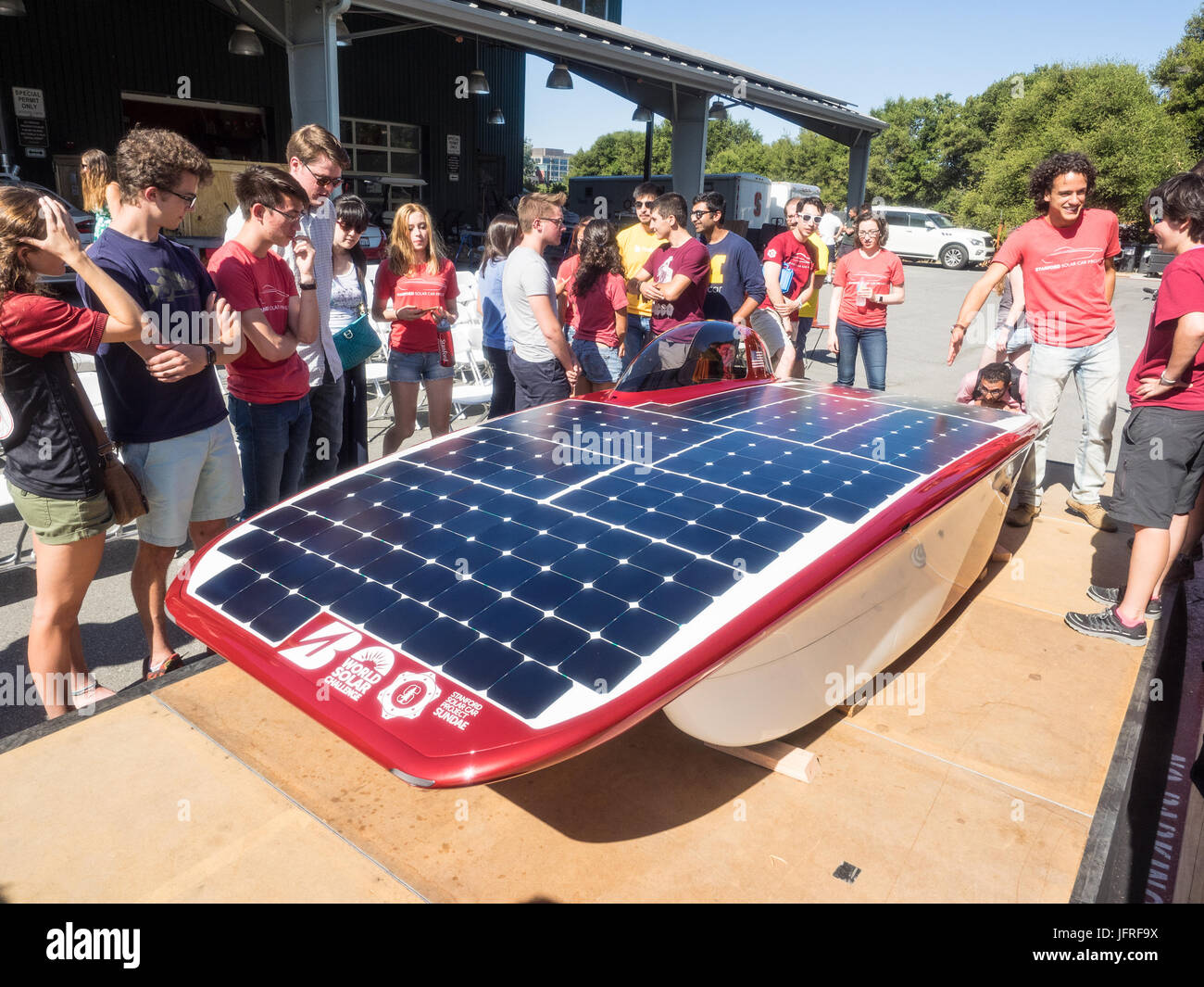 Stanford, CA/USA - July 1, 2017: The Stanford Solar Car Project ...