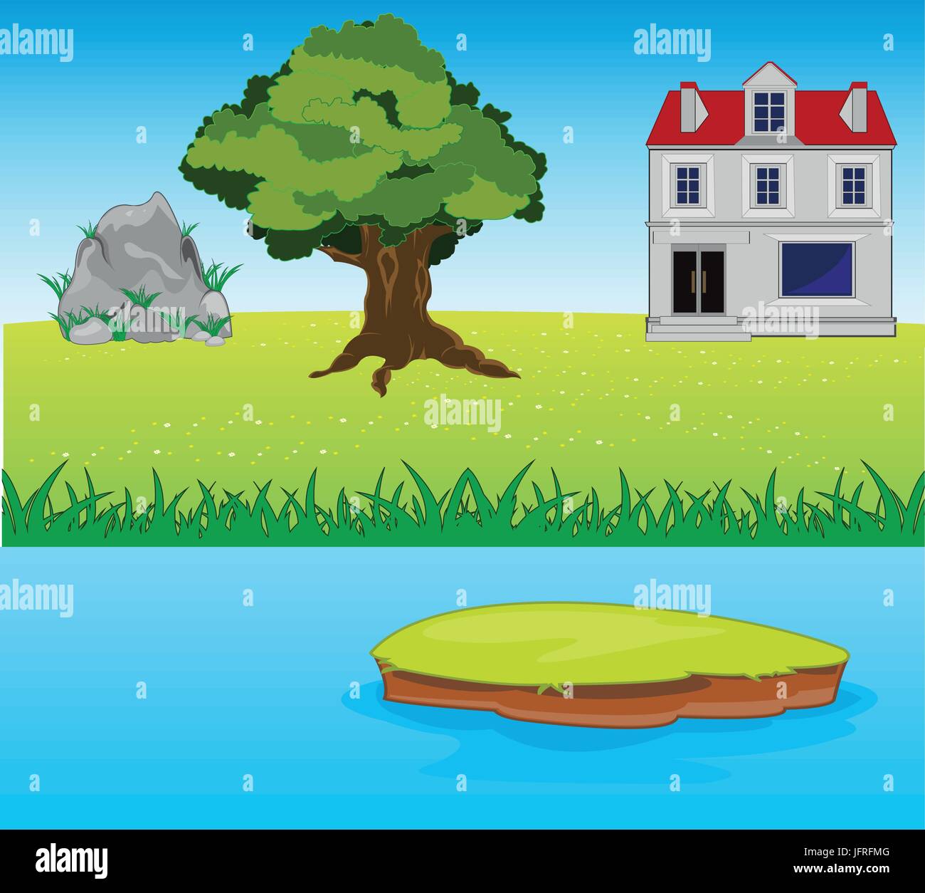 Beside tree Stock Vector Images - Alamy