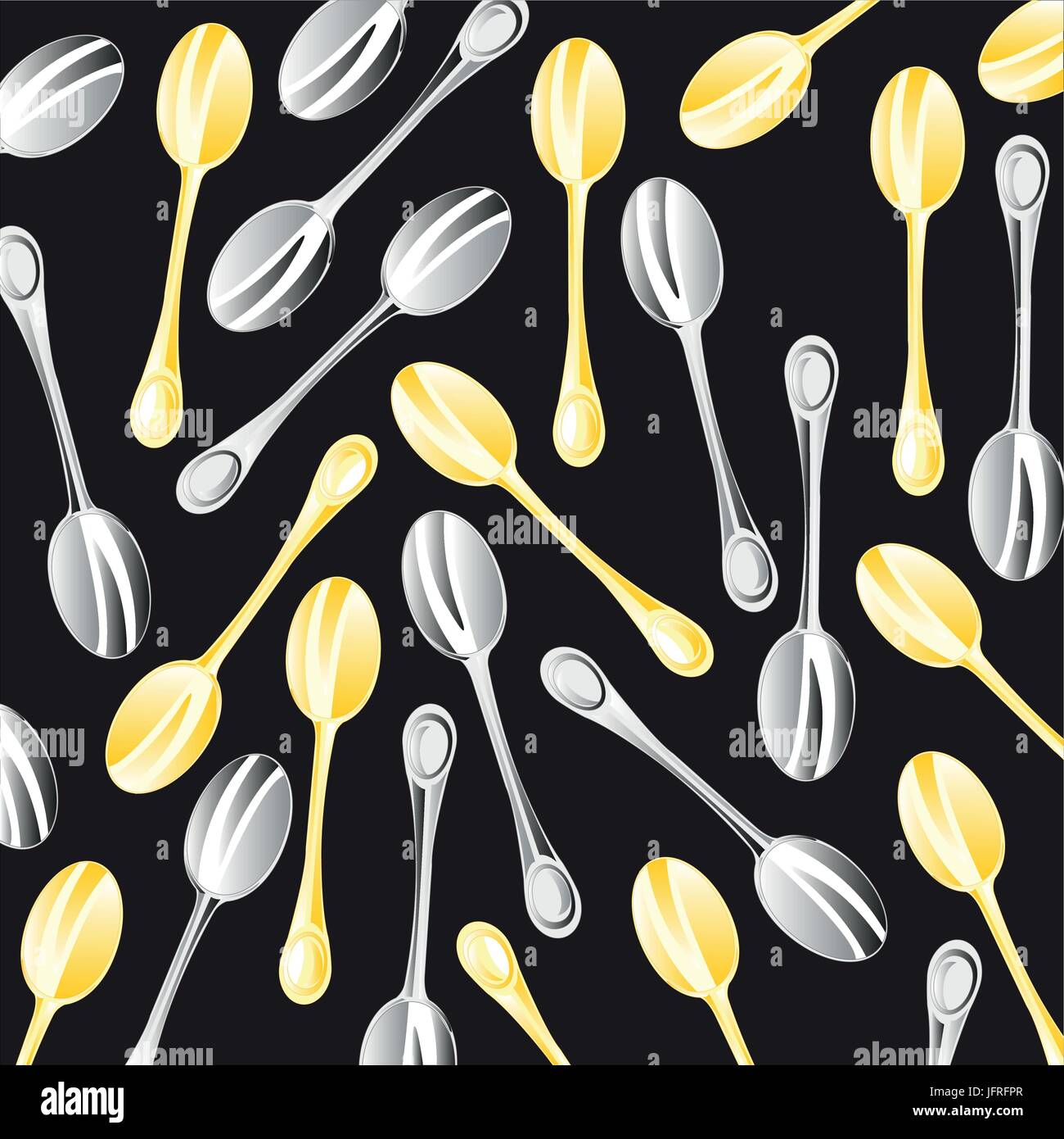 Golden spoon Stock Vector Images - Alamy