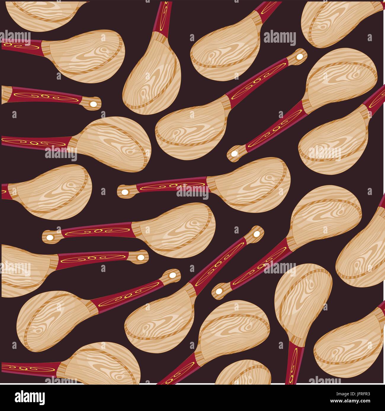 Wooden spoon on background Stock Vector Images - Alamy