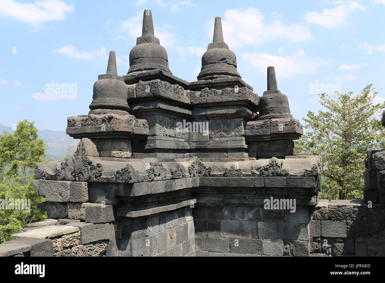Candi Borobudur temple in Java, Indonesia Stock Photo - Alamy