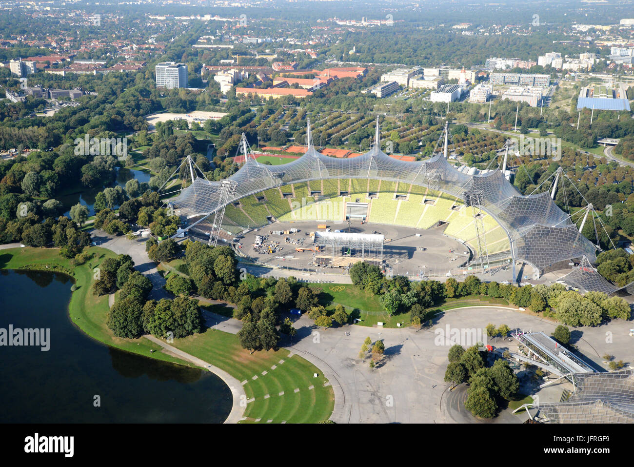 Olympic stadium olympiapark munich munchen hi-res stock photography and ...