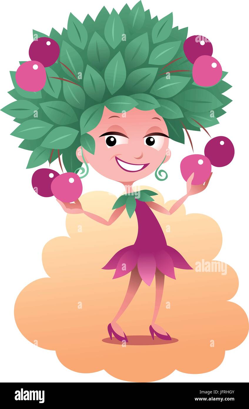 Summer dress happy Stock Vector Images - Alamy