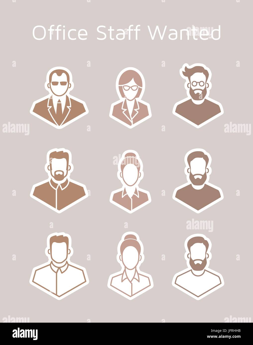 Office Personnel Icons Stock Vector Image & Art - Alamy