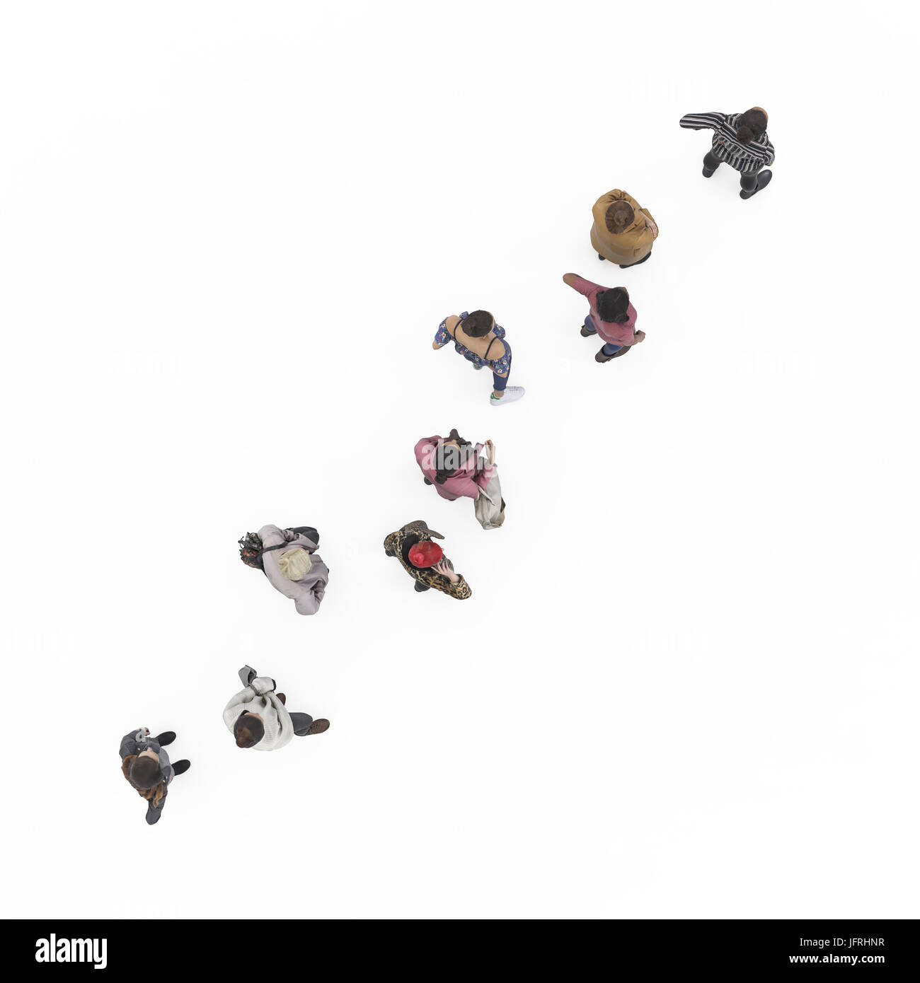 Queue People Above High Resolution Stock Photography and Images - Alamy