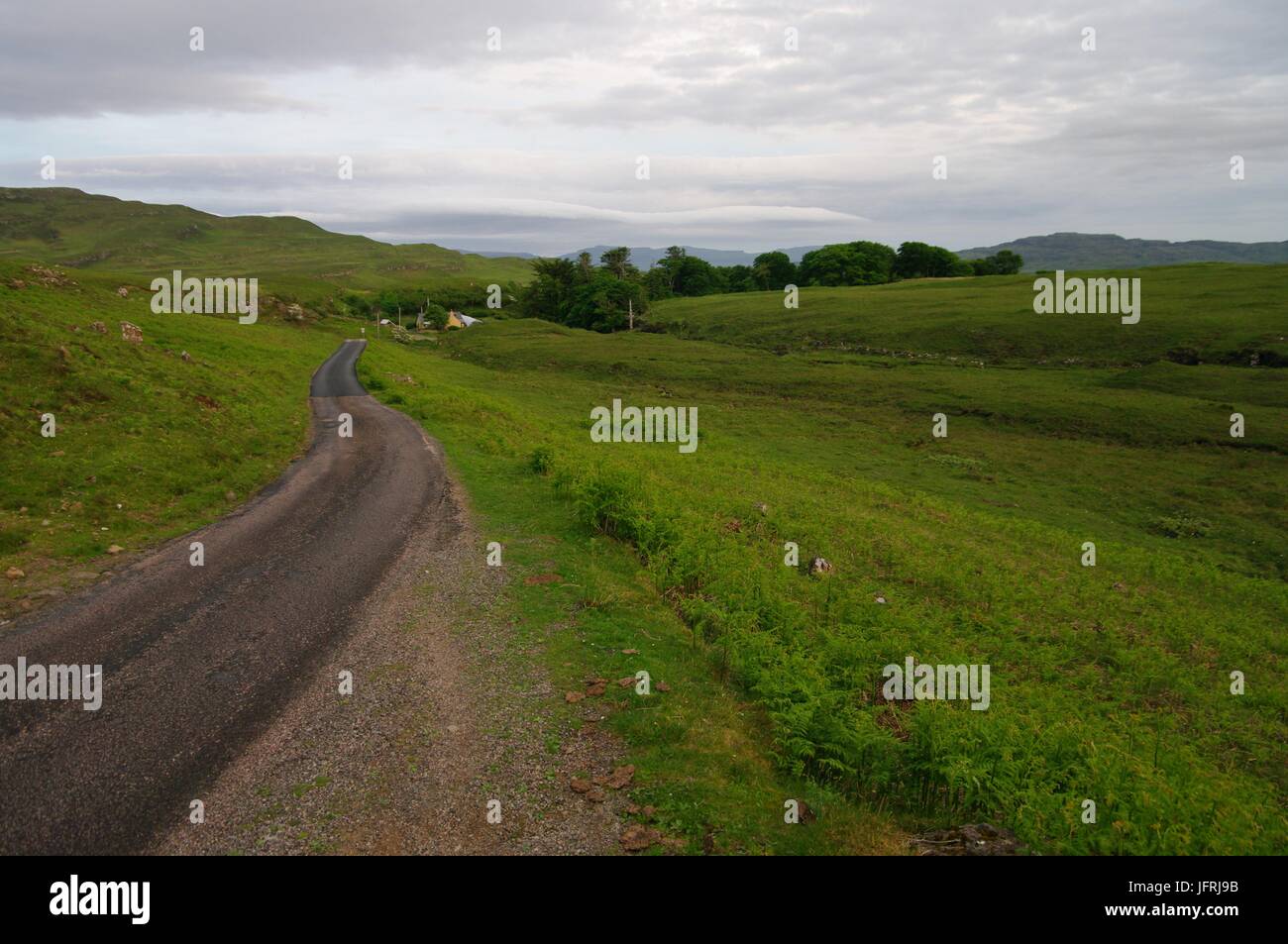 Country road near Torloisk, isle Of Mull, Scotland Stock Photo - Alamy