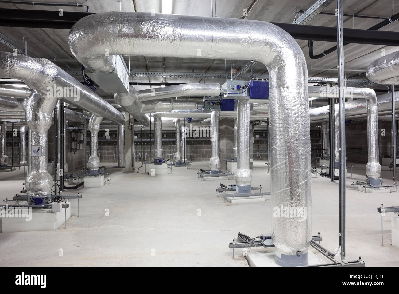 in the technical area, there are boosters for the water pipes of the ...