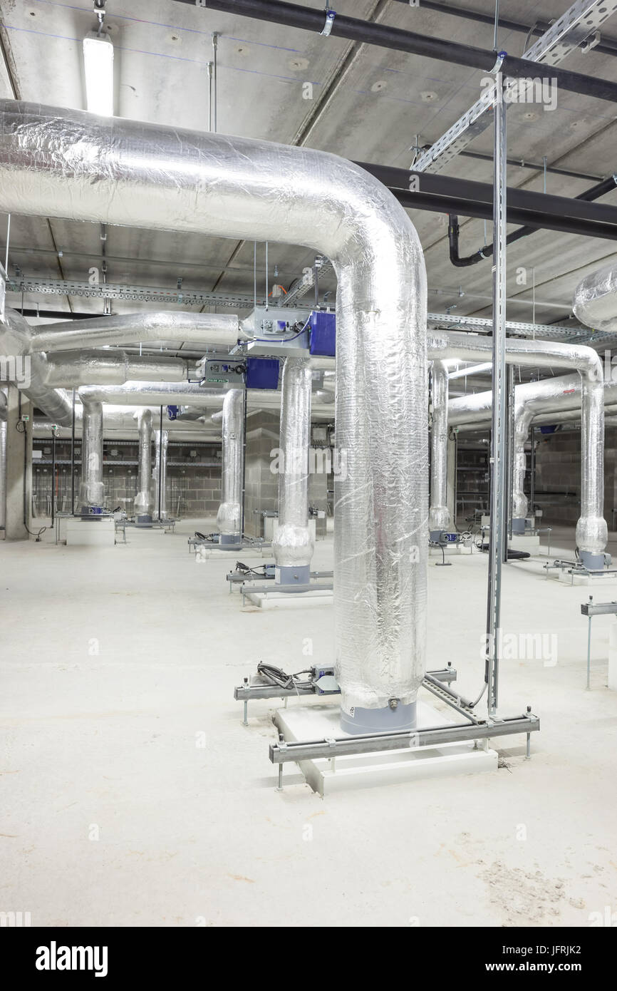 in the technical area, there are boosters for the water pipes of the ...