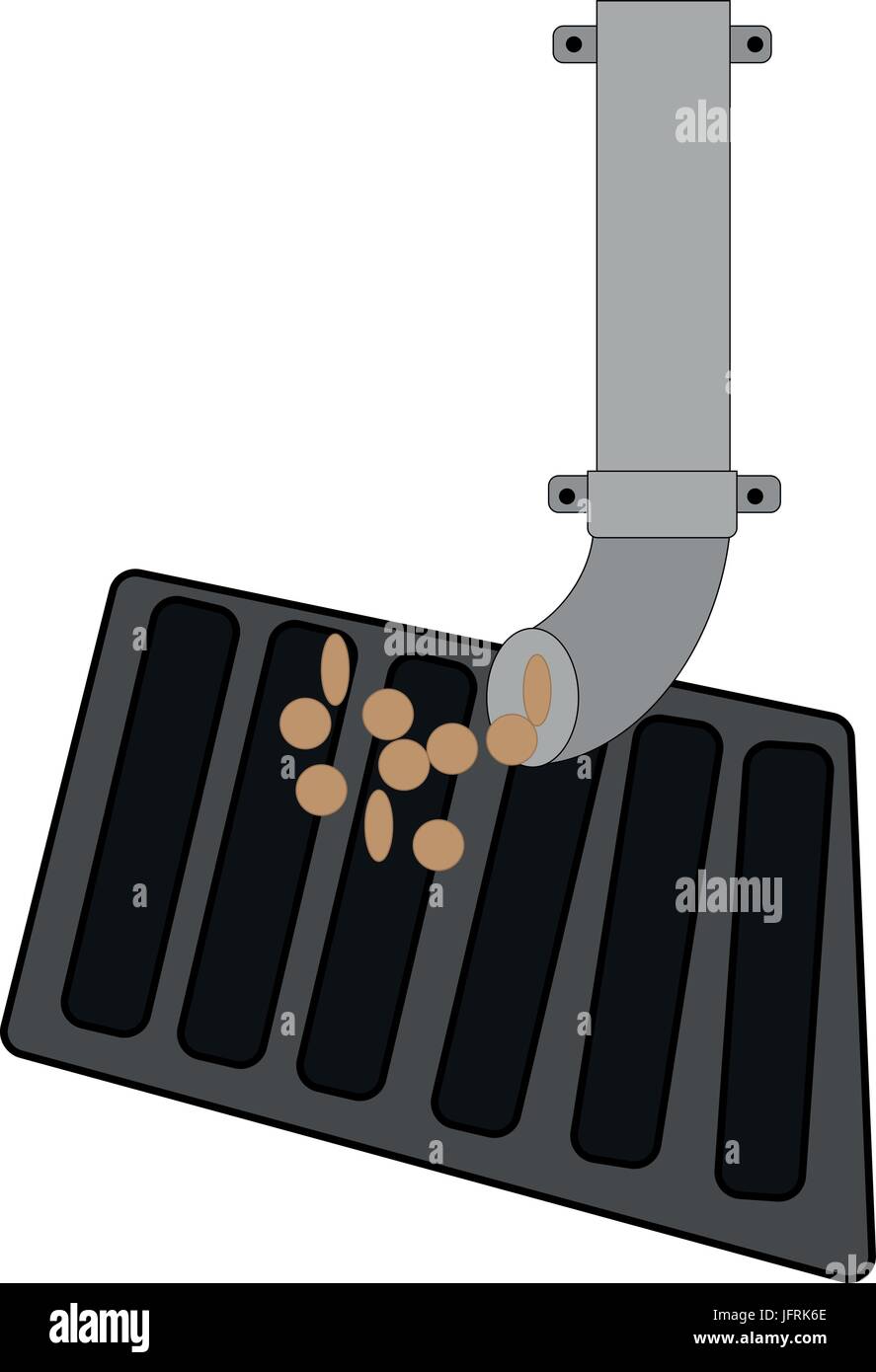 Money Pouring Down Stock Vector Images - Alamy