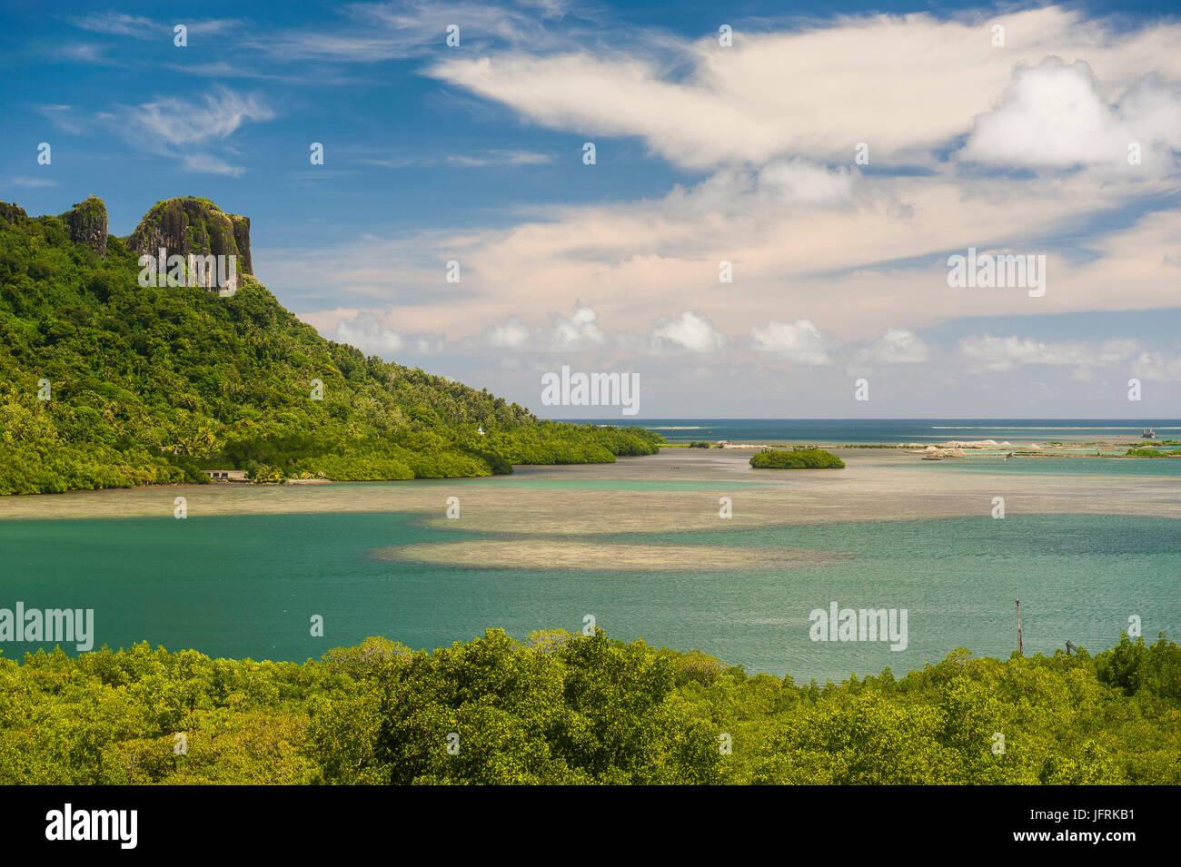 Sokehs rock, Pohnpei, Micronesia, Central Pacific Stock Photo - Alamy