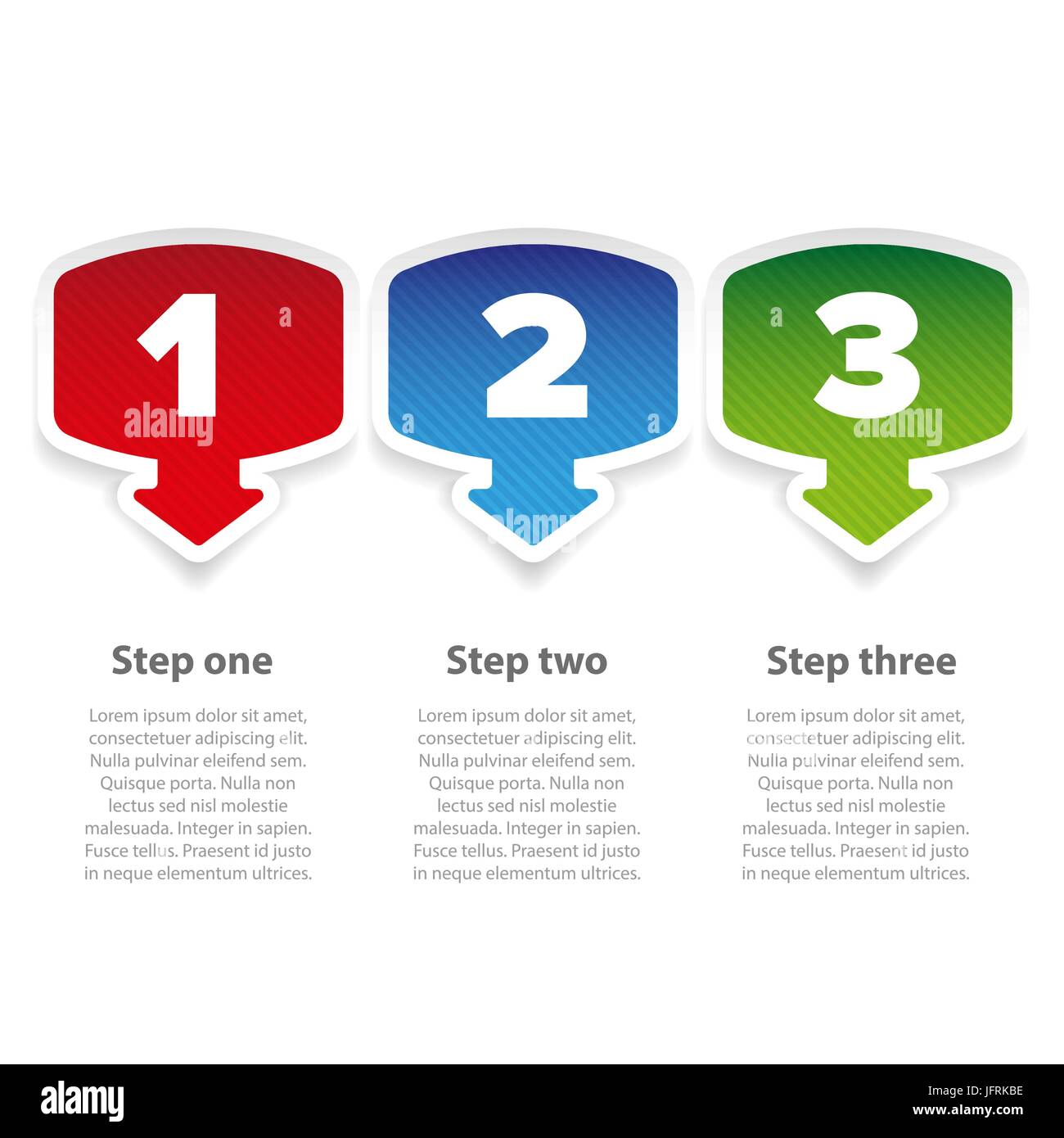 Vector progress steps template Cut Out Stock Images & Pictures - Alamy