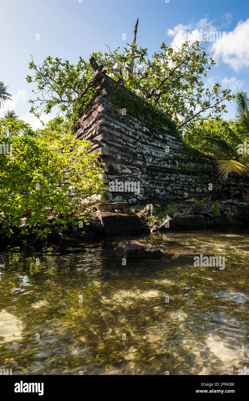 Ruined city Nan Madol, Pohnpei, Micronesia, Central Pacific Stock Photo ...