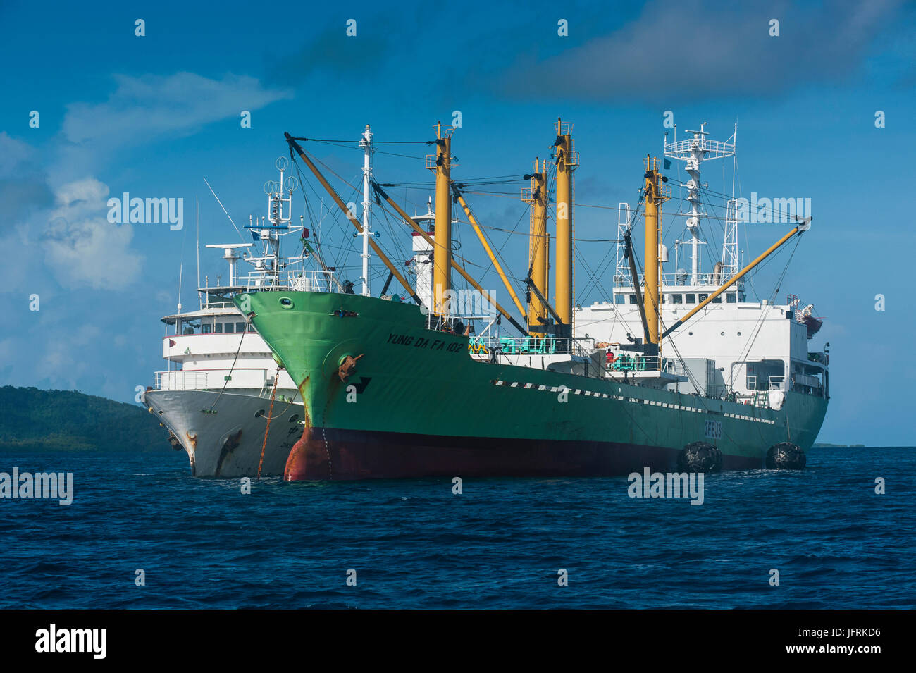 Chinese fishing trawler, Pohnpei, Micronesia, Central Pacific Stock ...