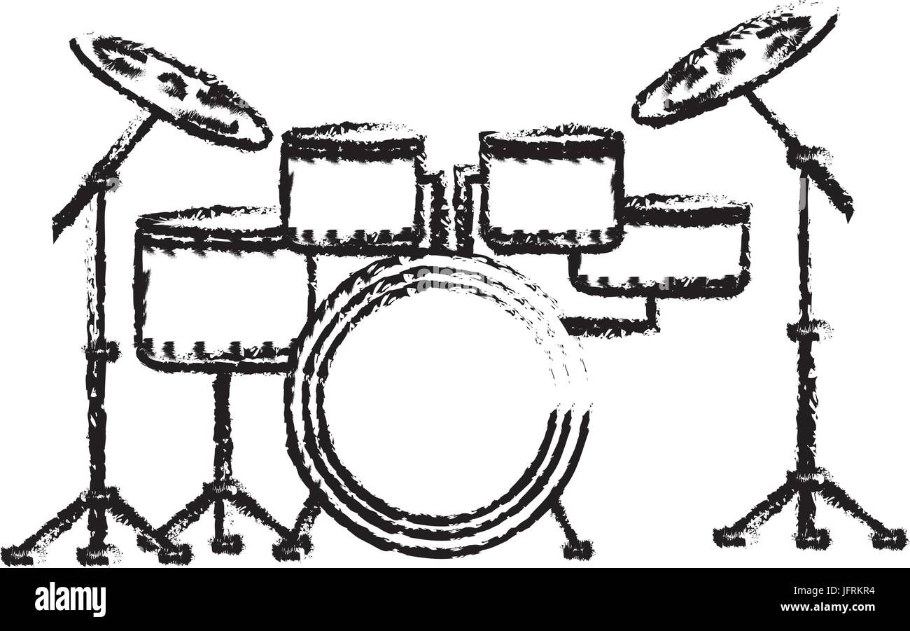 figure drums musical instrument to play music Stock Vector Image & Art ...