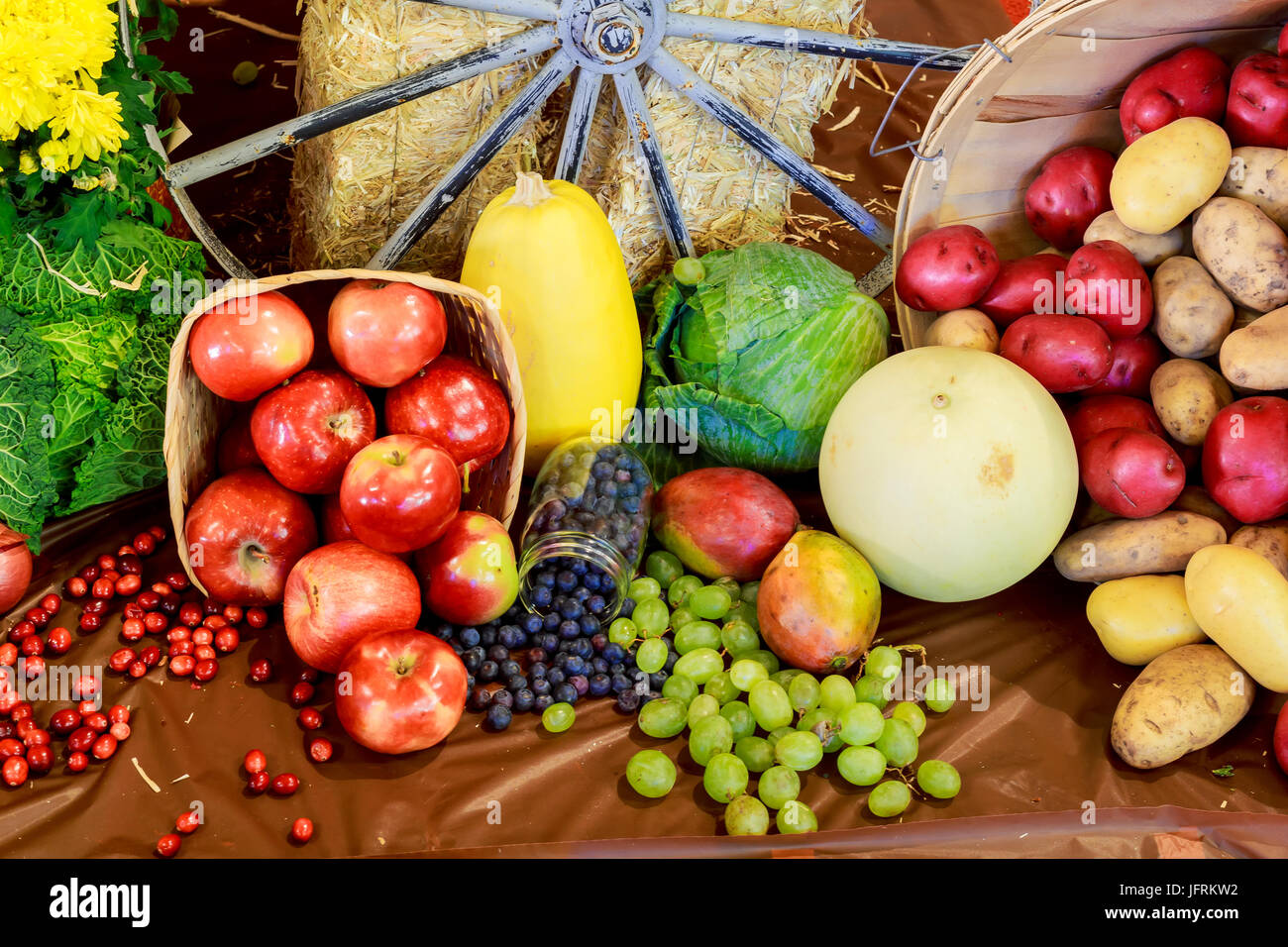 autumn nature harvest decoration in for thanksgiving day Stock Photo ...