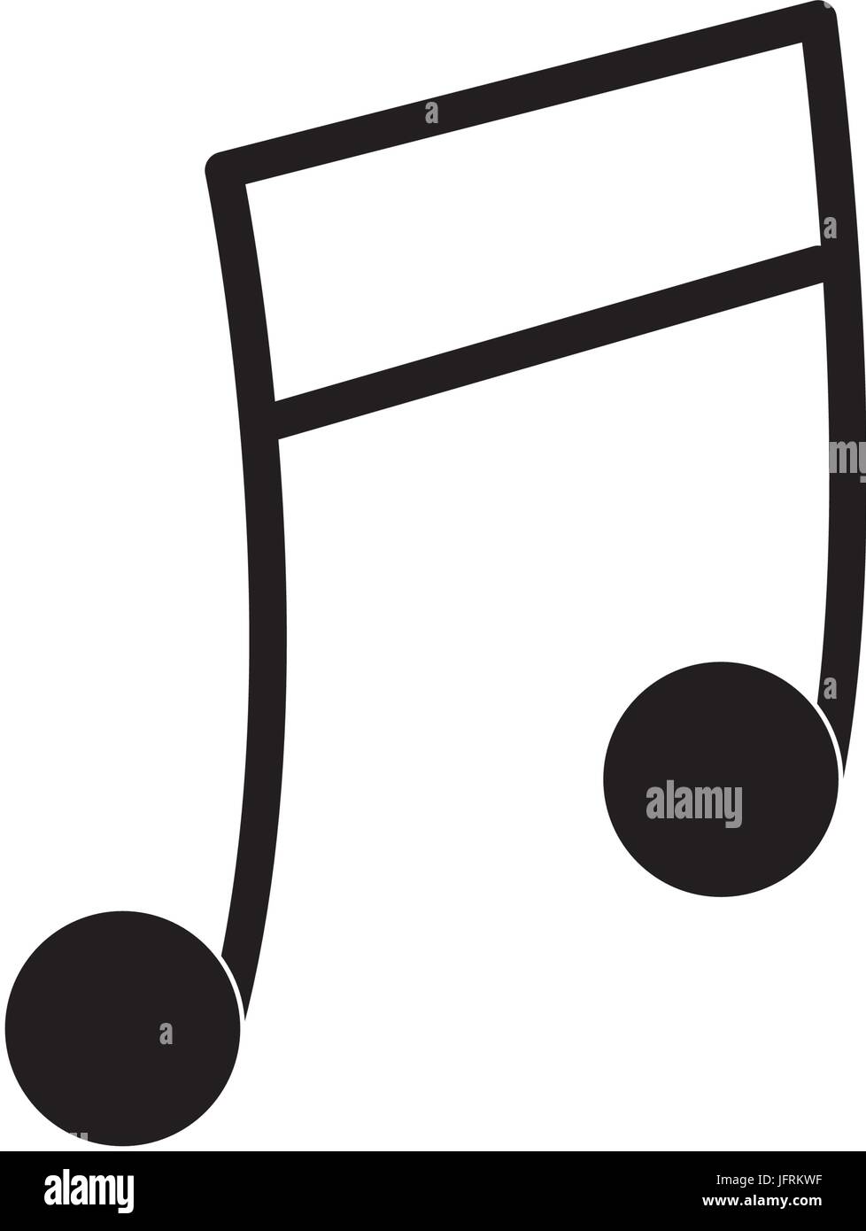 contour musical note trhythm notation icon Stock Vector Image & Art - Alamy