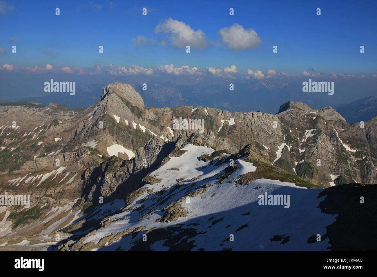 Mount Altmann in summer. Mountain of the Alpstein Range, Appenzell ...