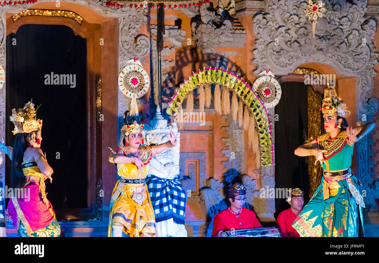 Bali, Indonesia - May 2, 2017: Traditional Bali dancers performing ...