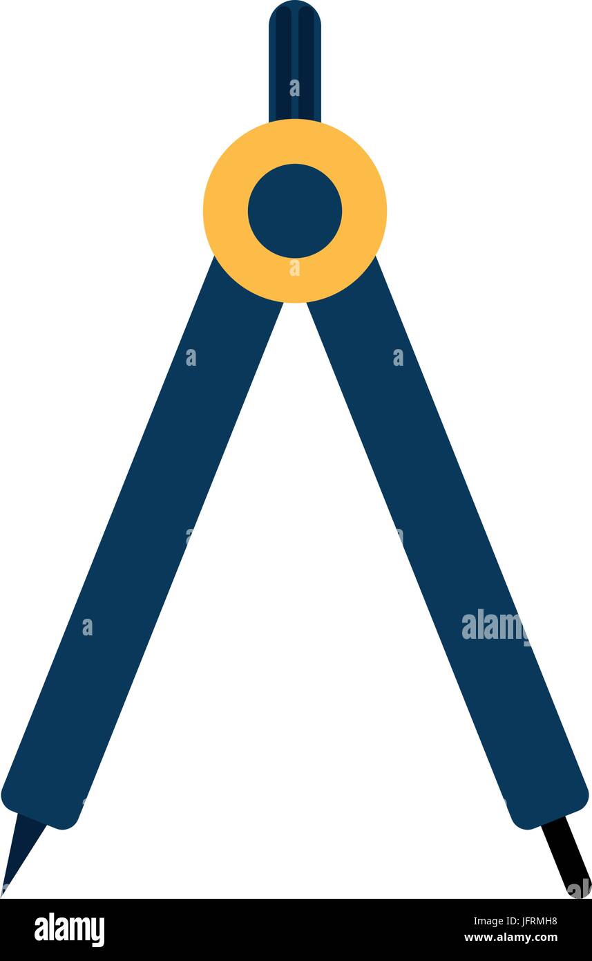 drawing compass school supply icon image vector illustration design ...