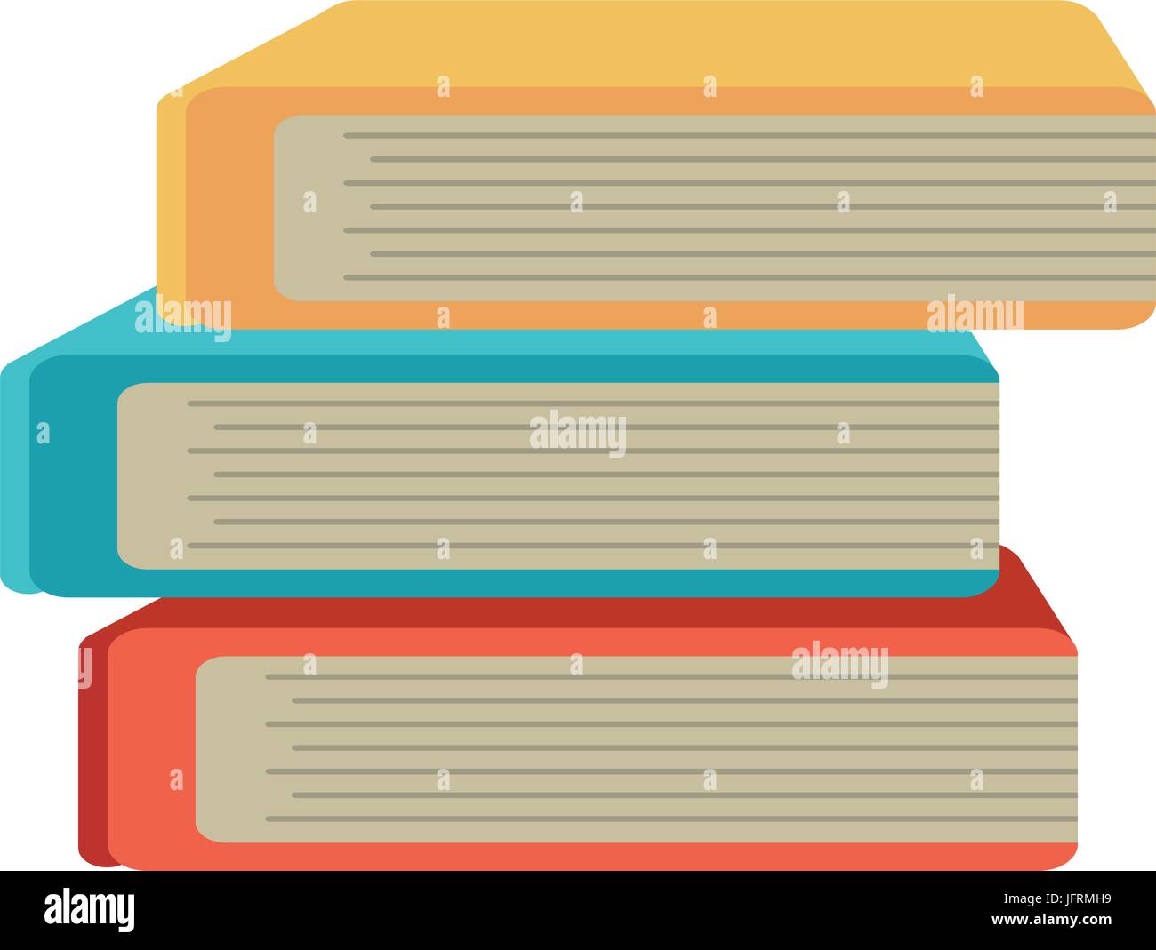 book pile icon image vector illustration design Stock Vector Image ...