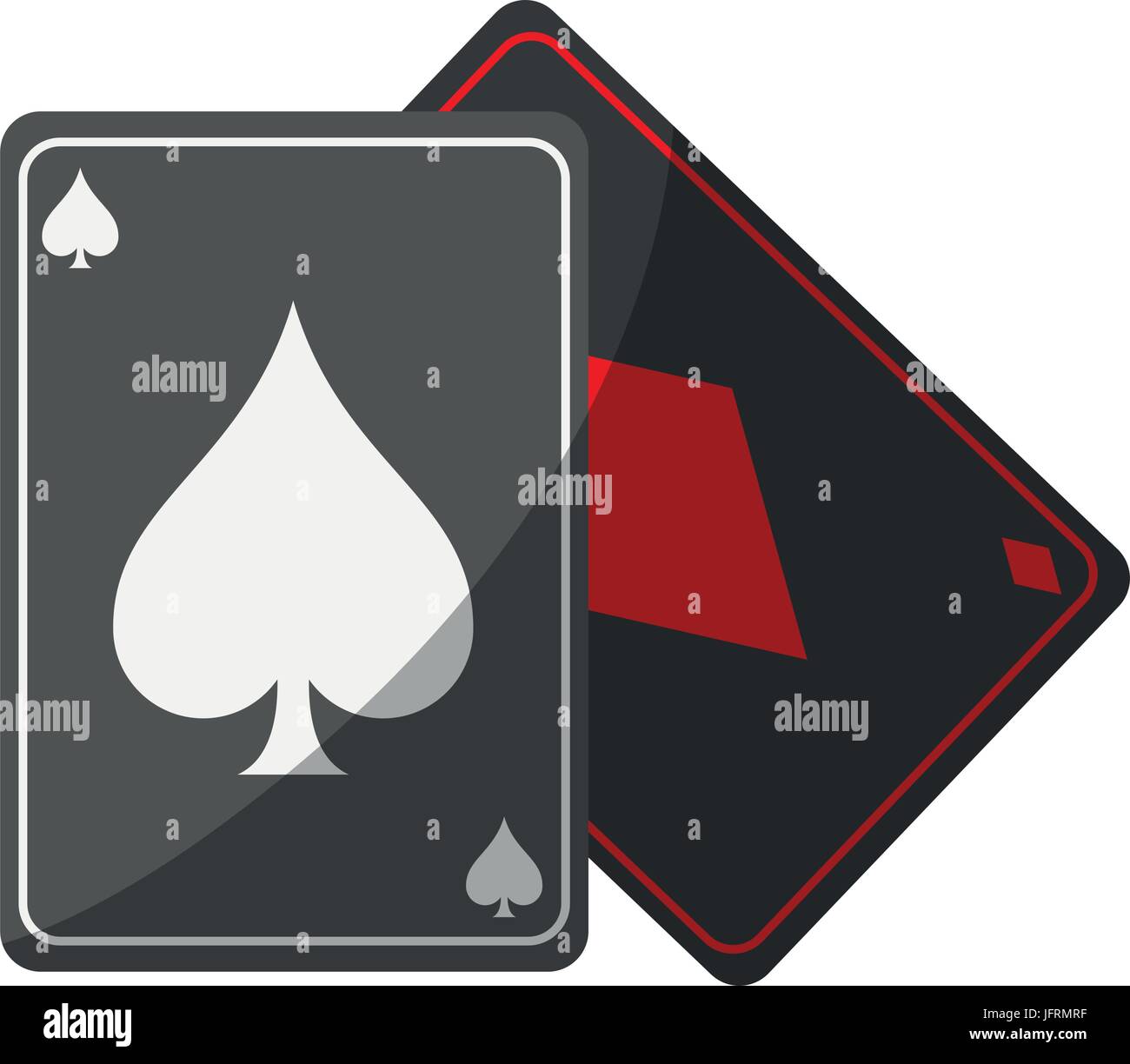 game cards spades diamonds icon image vector illustration design Stock ...