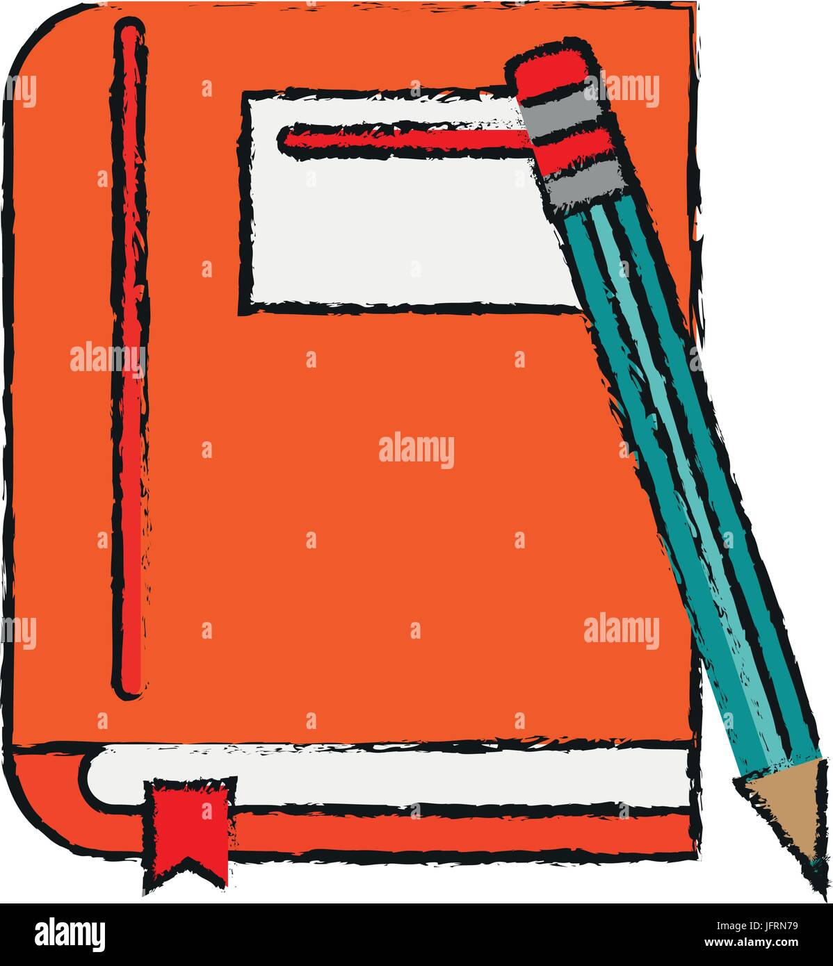 book with pencil icon image vector illustration design Stock Vector ...