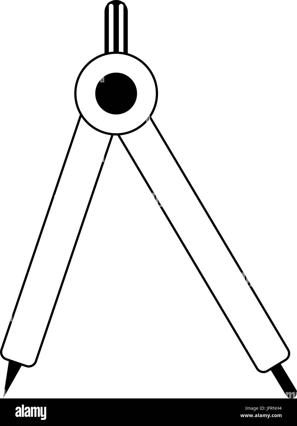 drawing compass school supply icon image Stock Vector Image & Art - Alamy