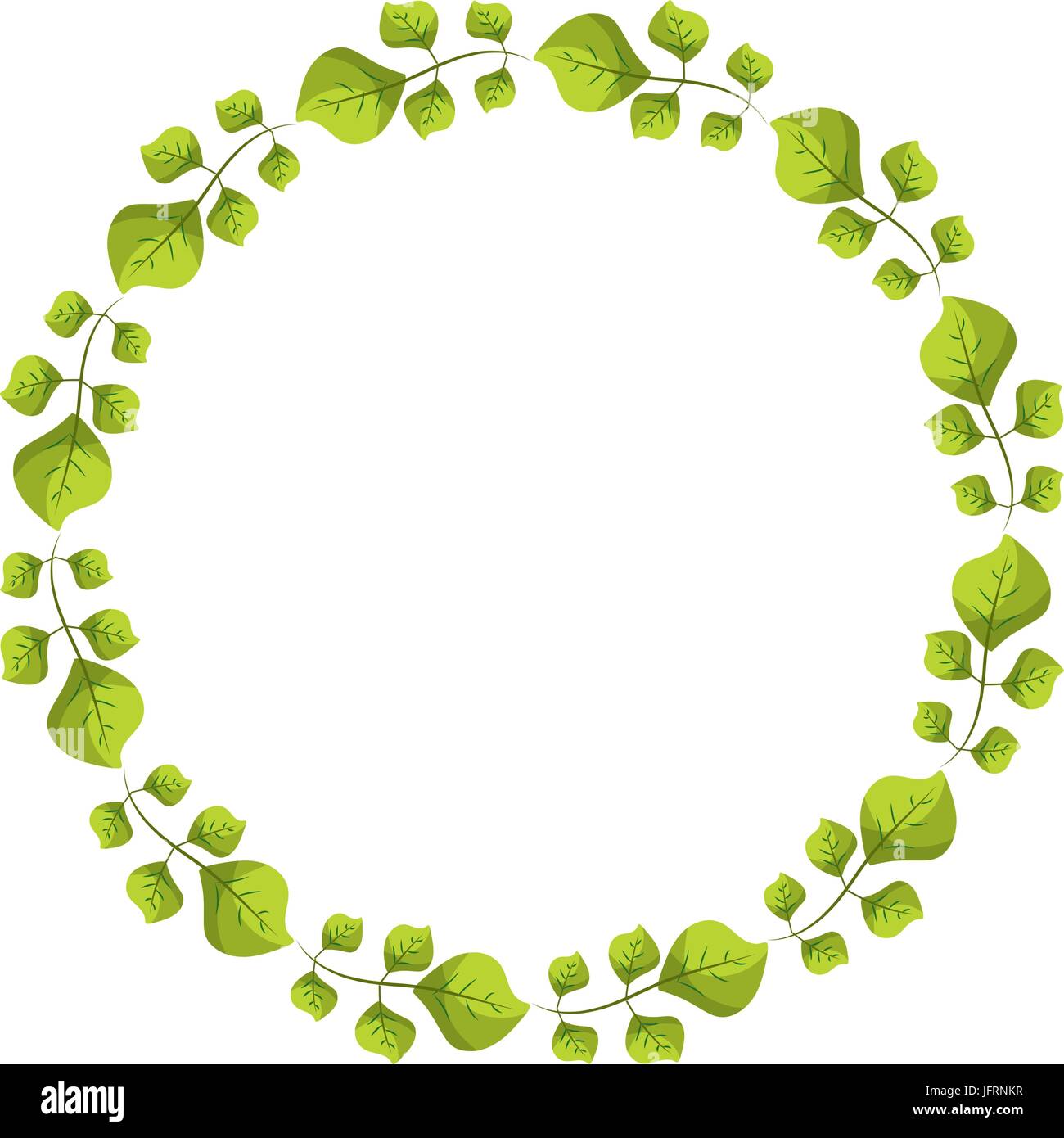 beauty circle of leaves decoration design Stock Vector Image & Art - Alamy
