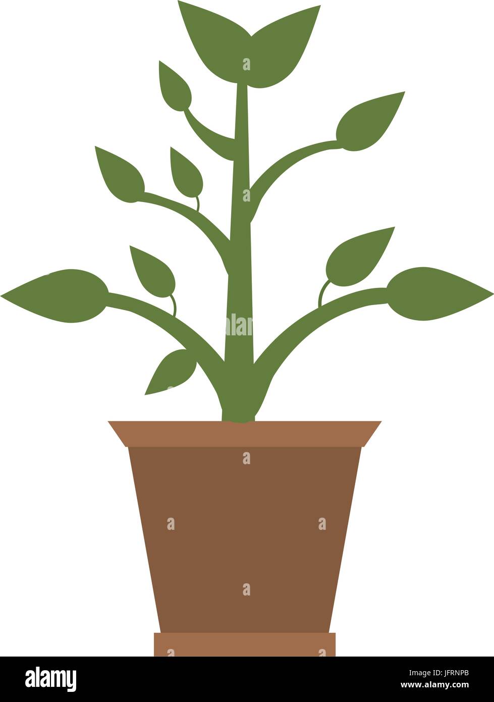 plant in pot icon image Stock Vector Image & Art - Alamy