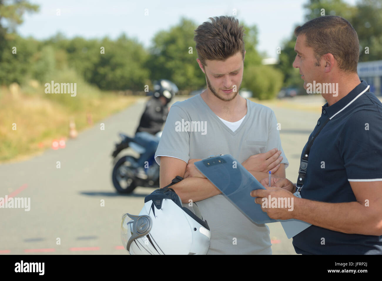 giving the script to an actor Stock Photo - Alamy