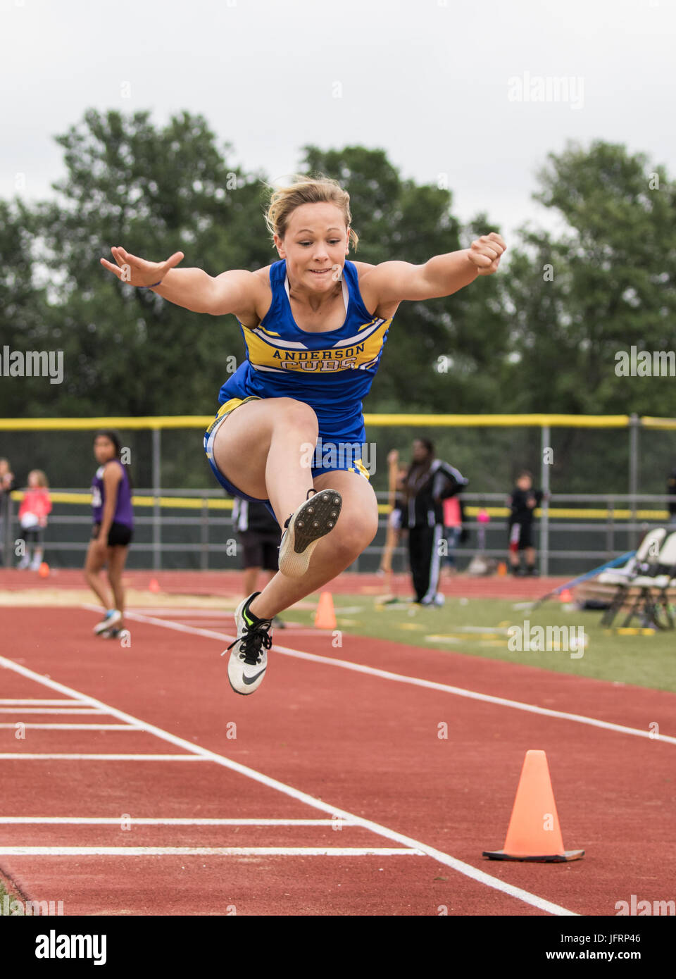 Track and field action at the Hornet Invite in Redding, California ...