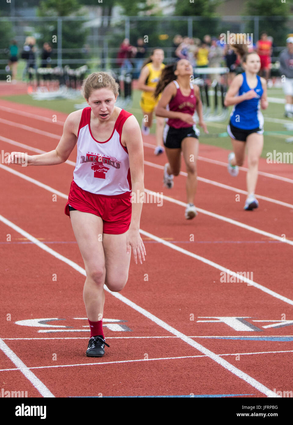 Track and field action at the Hornet Invite in Redding, California ...