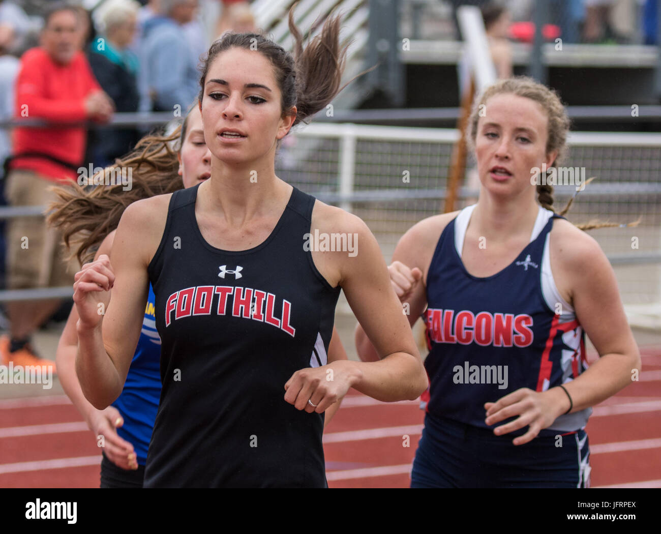 Track and field action at the Hornet Invite in Redding, California ...