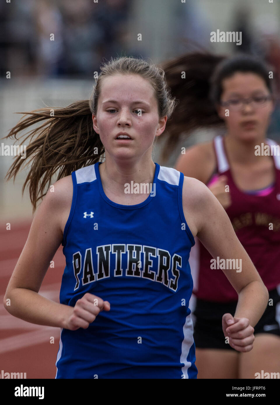 Track and field action at the Hornet Invite in Redding, California ...