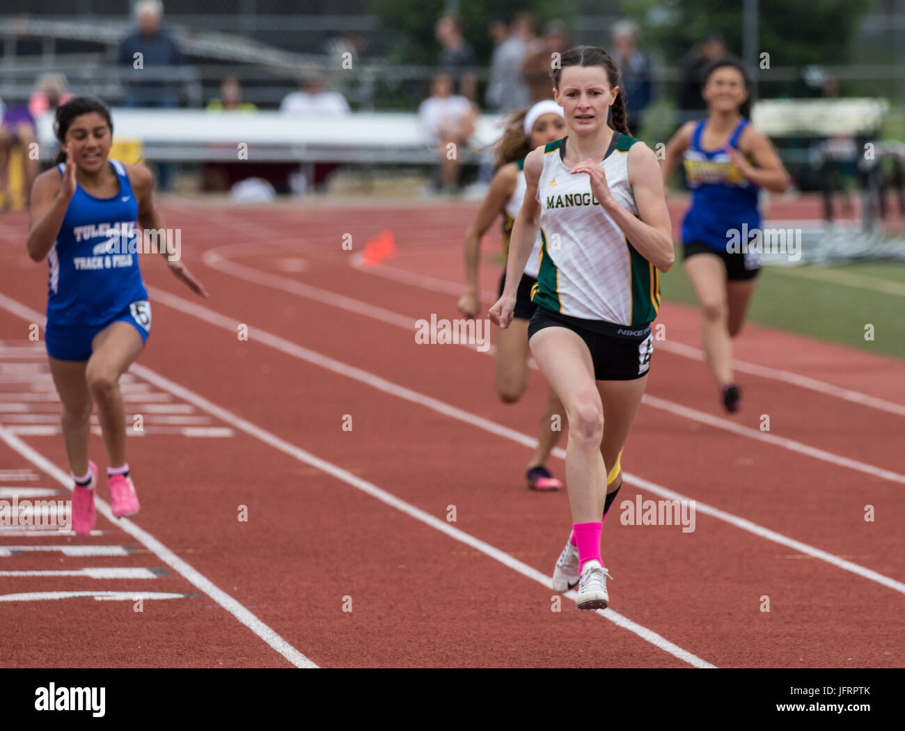 Track and field action at the Hornet Invite in Redding, California ...