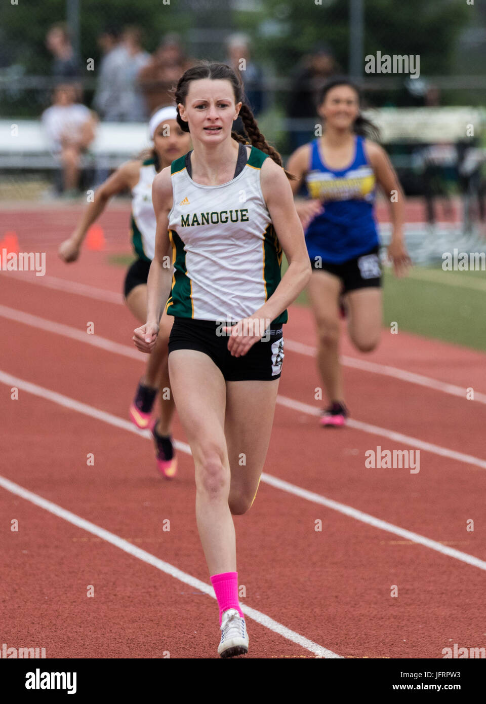 Track and field action at the Hornet Invite in Redding, California ...