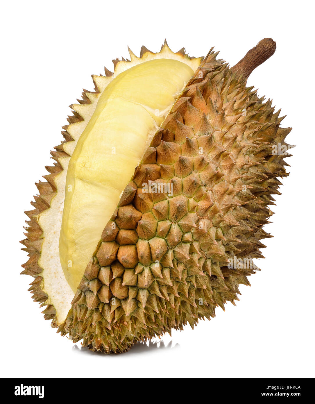 Durian isolated on the white background Stock Photo - Alamy