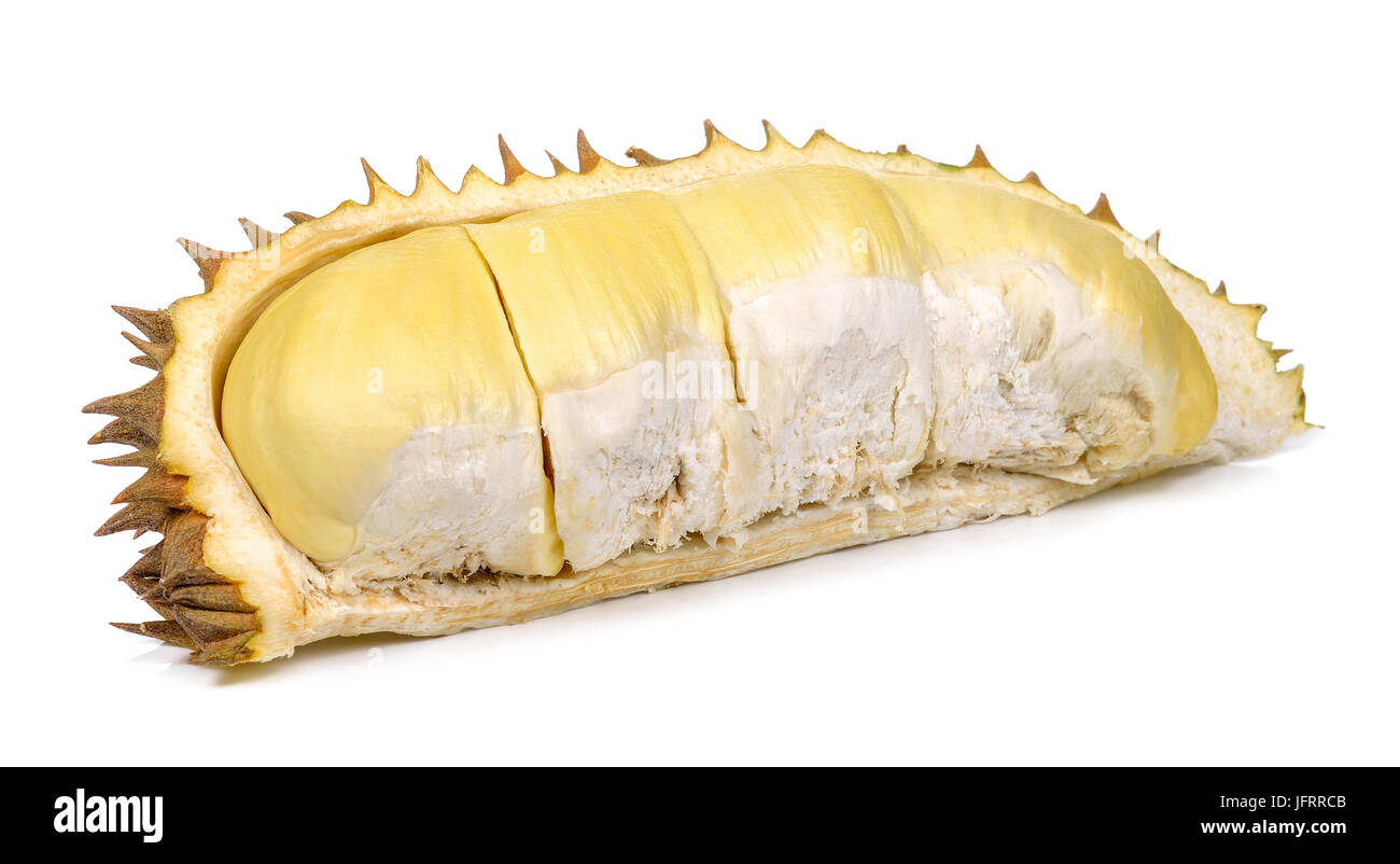 Durian isolated on the white background Stock Photo - Alamy