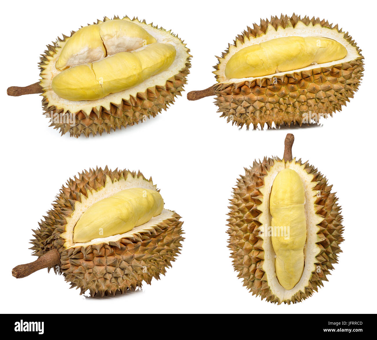 Durian isolated on the white background Stock Photo - Alamy