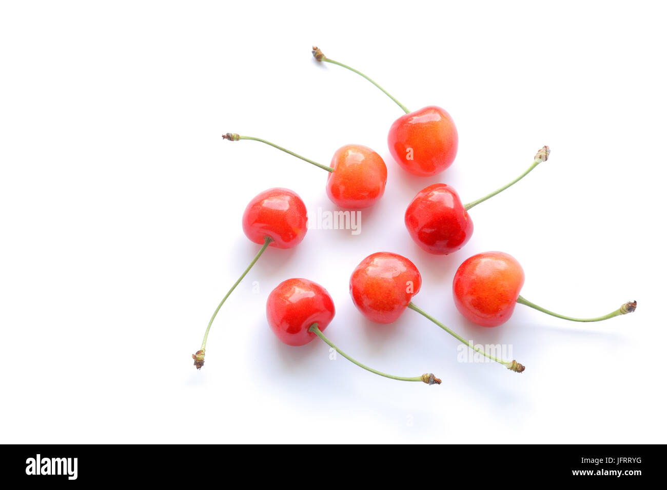 Japanese cherry fruit isolated Stock Photo - Alamy