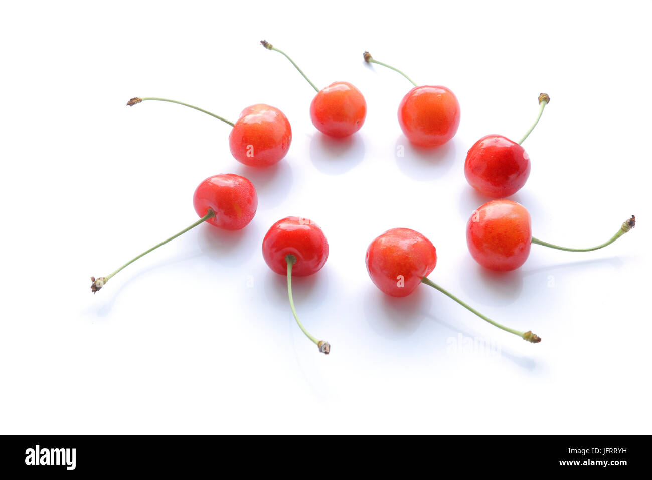 Japanese cherry fruit isolated Stock Photo - Alamy