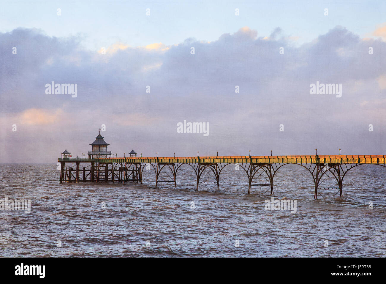 Clevedon pier 19th century hi-res stock photography and images - Alamy
