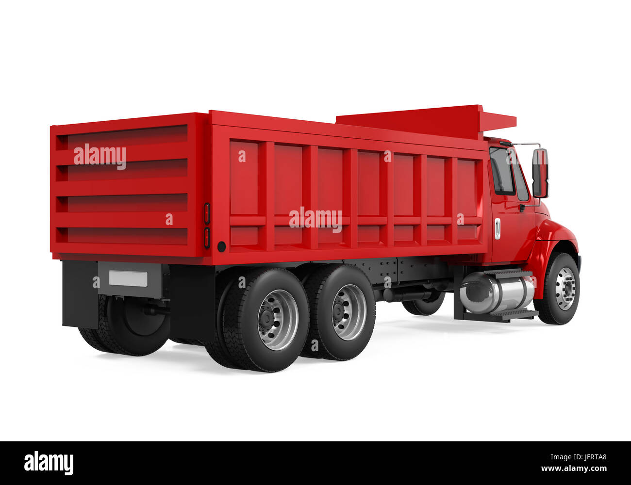 Tipper Dump Truck Isolated Stock Photo - Alamy