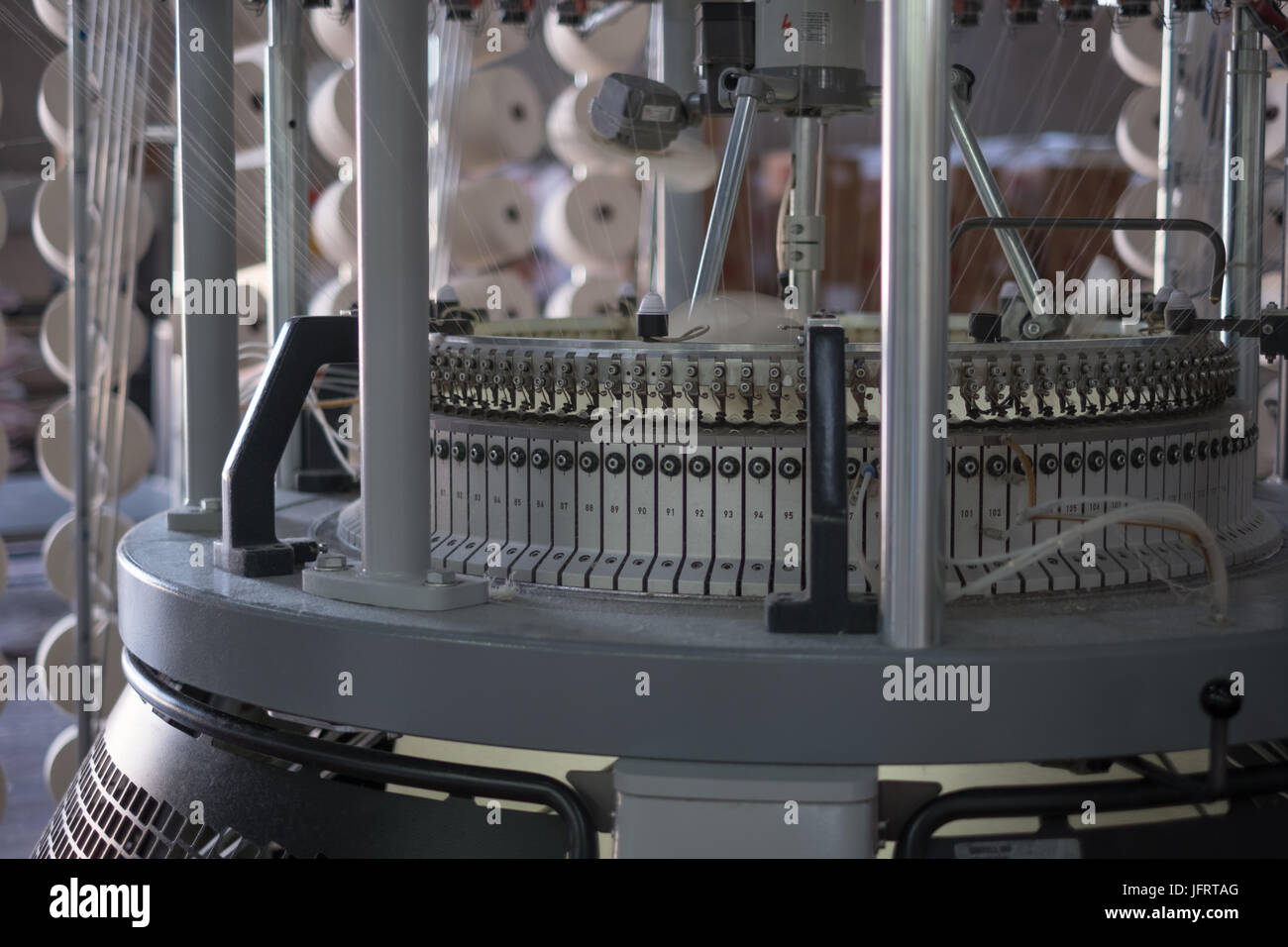 circular knitting machine Stock Photo - Alamy