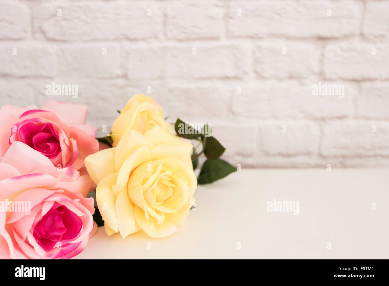 Pink Rose Mock Up. Styled Stock Photography. Floral Frame, Styled Wall ...