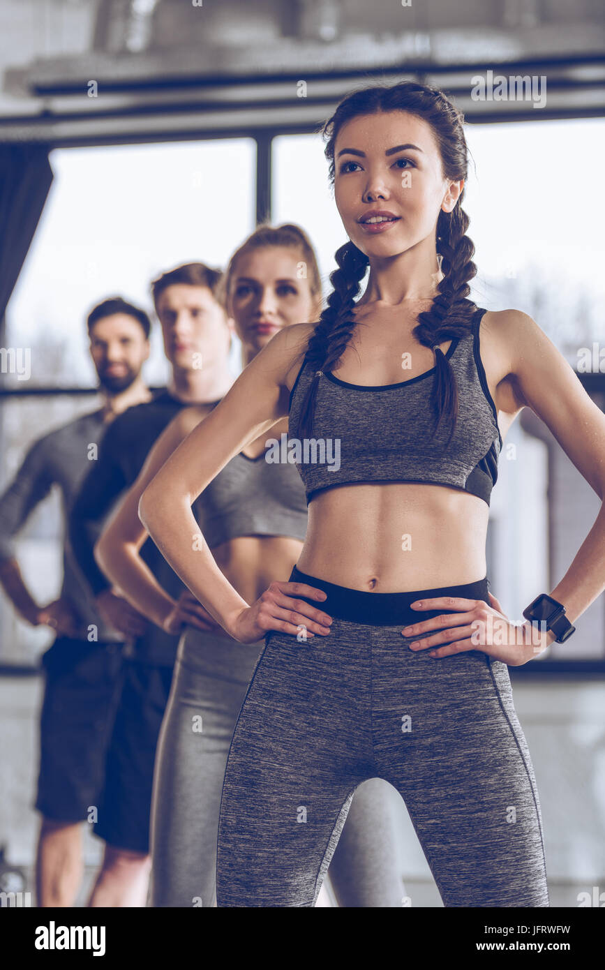 Group of men working out in gym hi-res stock photography and images - Alamy