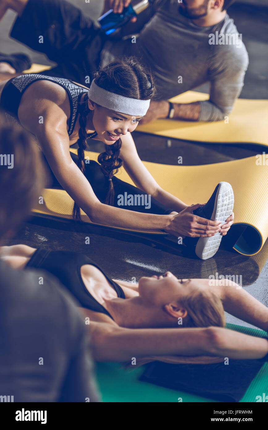 Lying on the mats hi-res stock photography and images - Alamy