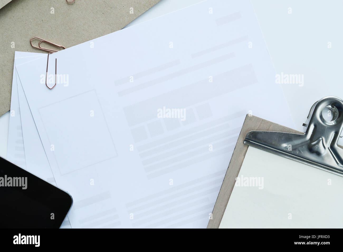 Workspace. Workplace and office table Stock Photo - Alamy