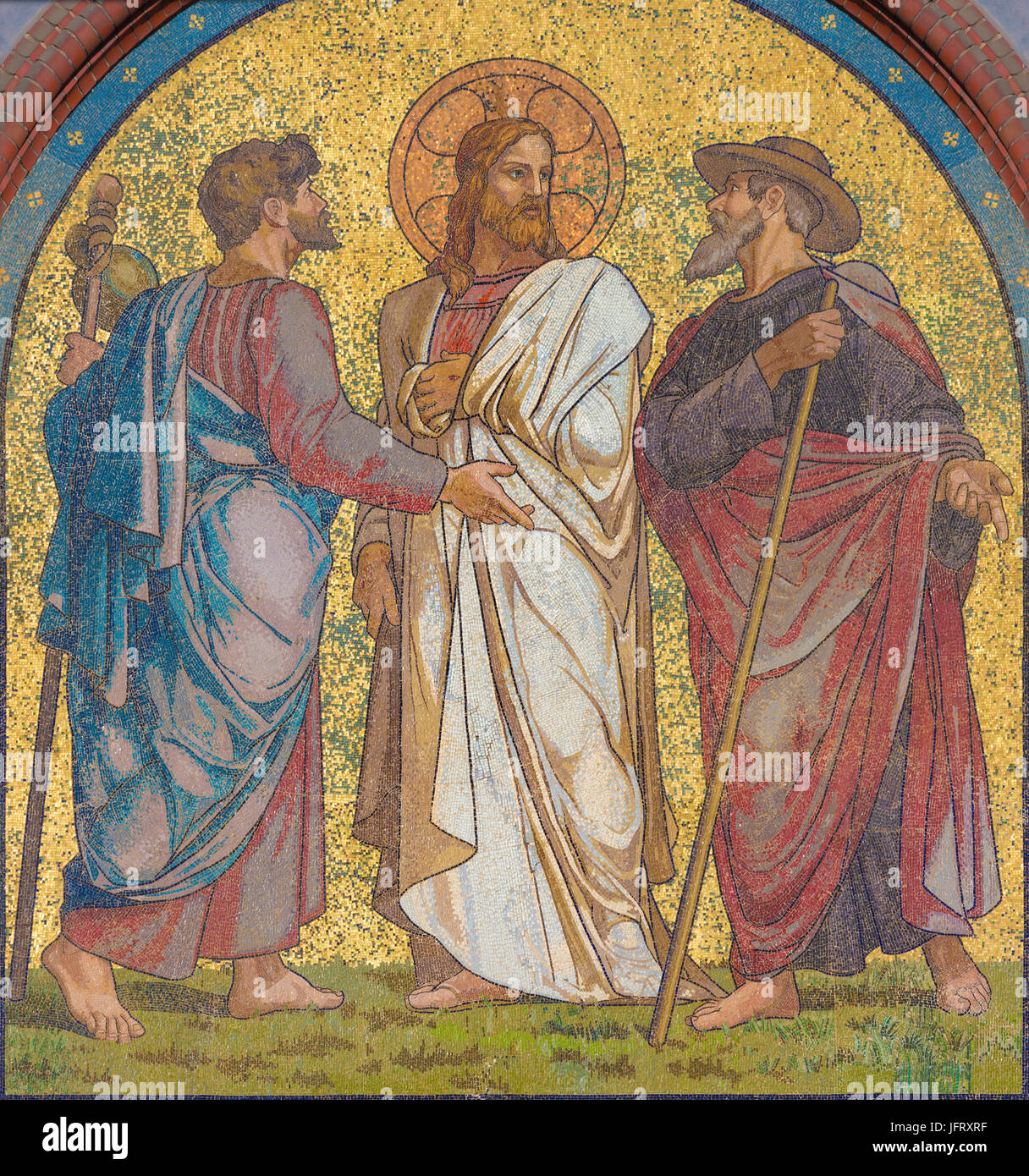 Jesus on the road to emmaus hi-res stock photography and images - Alamy