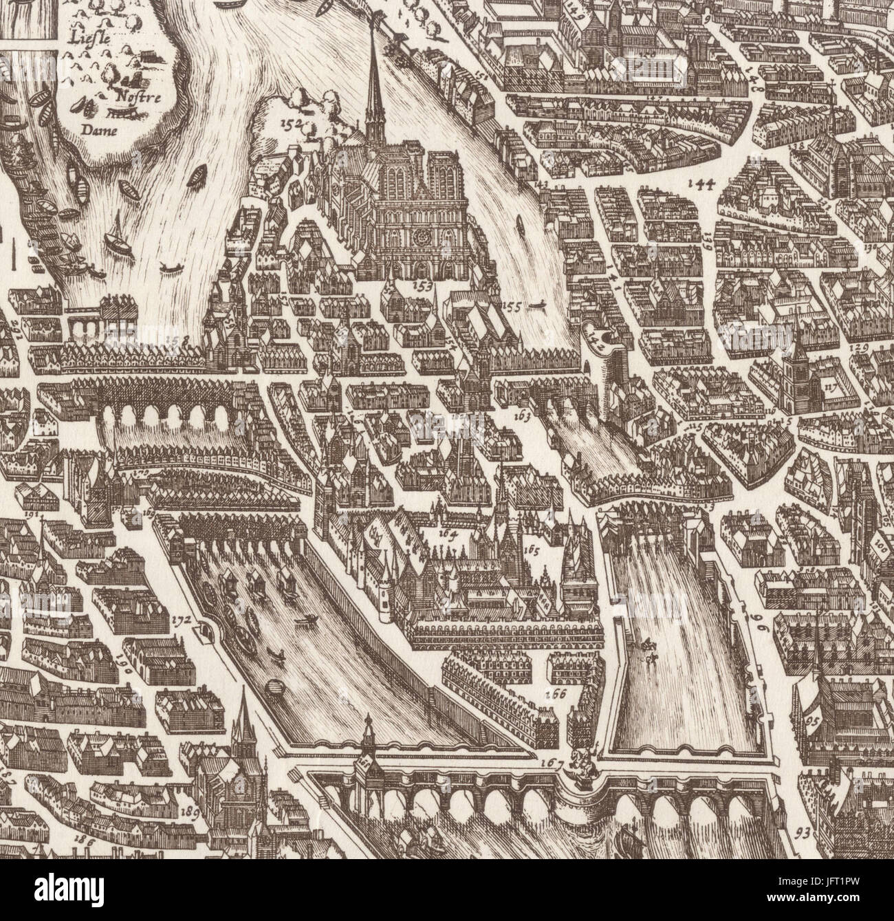 Île de la Cité, 1618 Stock Photo - Alamy